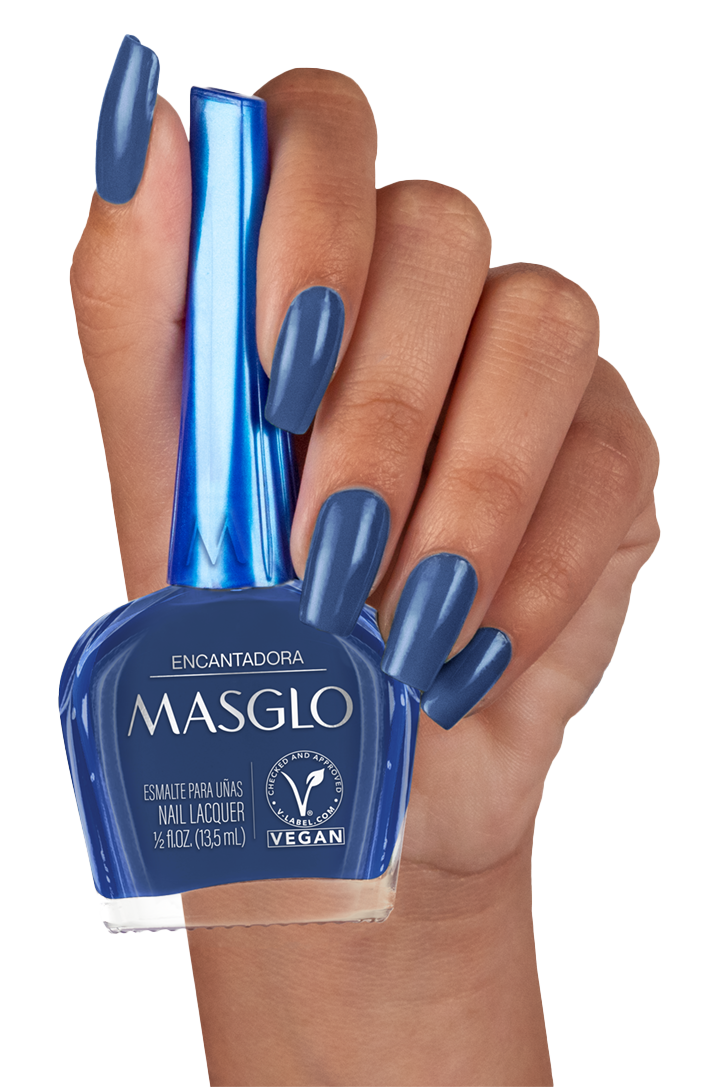 ENCANTADORA - ESMALTE TRADICIONAL CREMOSO MASGLO 13,5 ML - GAMA AZUL ...