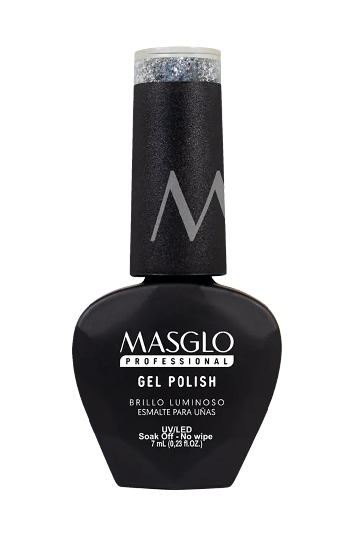 BRILLO LUMINOSO SEMIPERMANENTE MASGLO PROFESSIONAL GEL POLISH 7 ML TRA ...